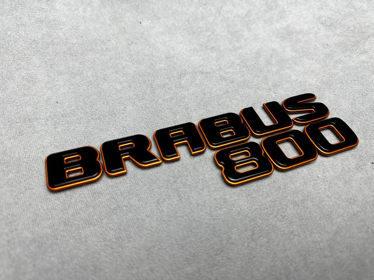 Brabus 800 Tail Badges: Bronze and Black Metal for Mercedes G-Class ...