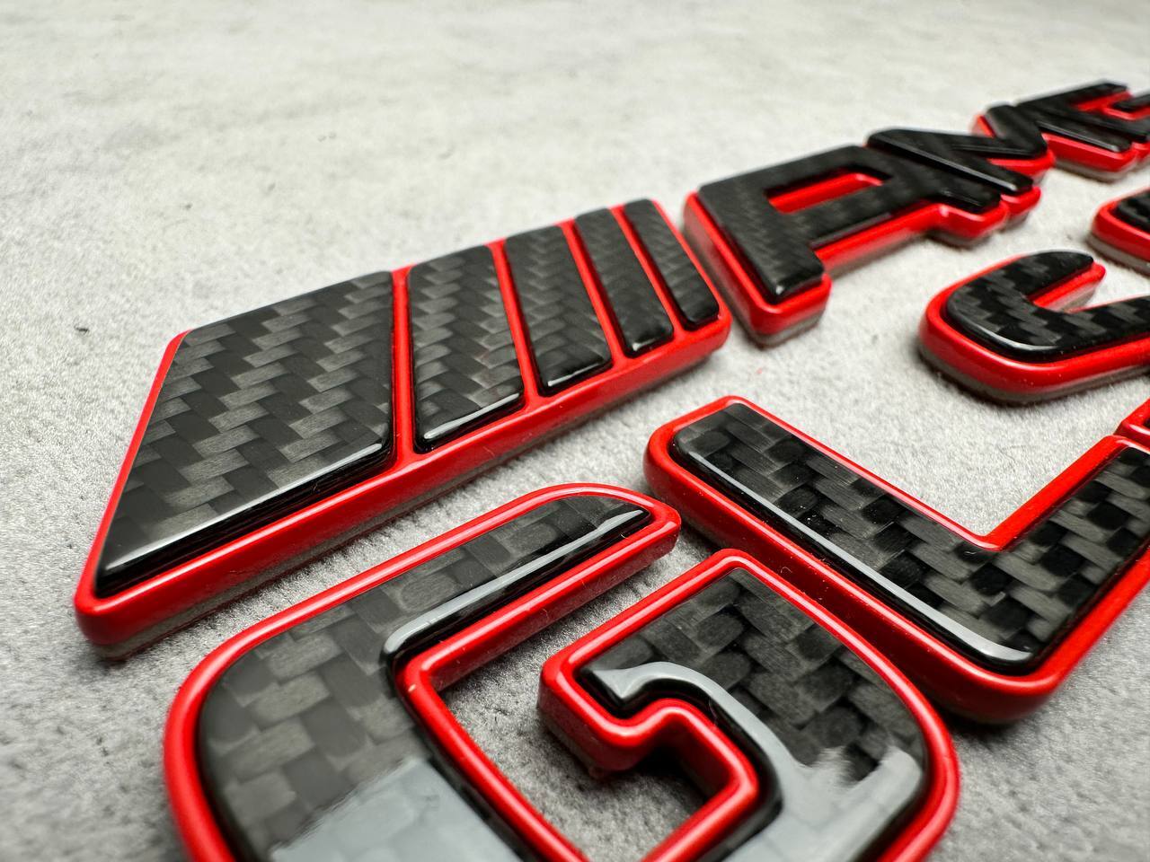 AMG GLS 63 S Rear Emblem Metal Red and carbon brabus Style 2025 ...